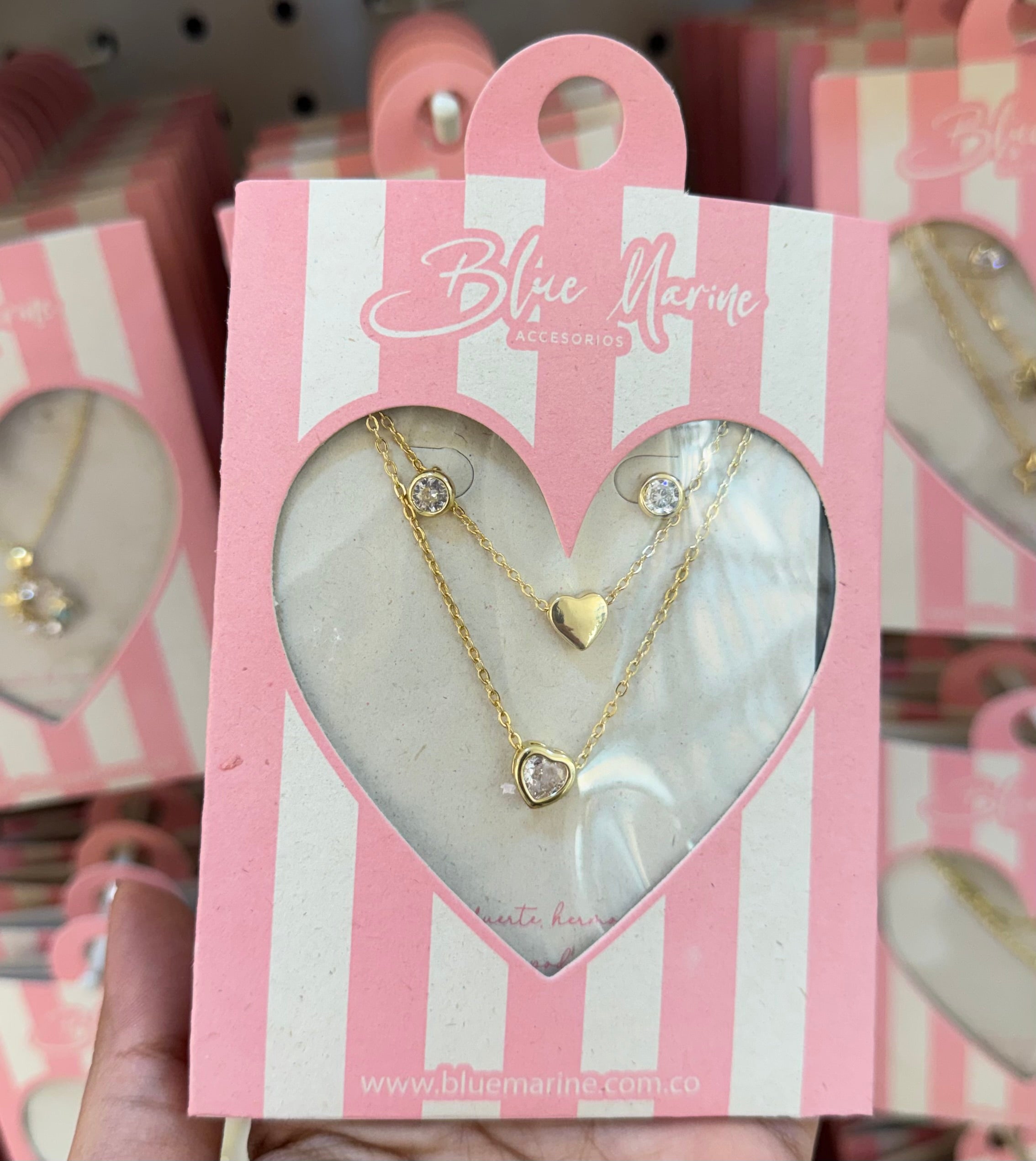 JUEGO DOBLE CORAZÓN – Bluemarine Accesorios